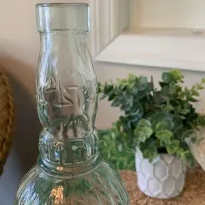 Accents | Blue Green Clear Glass Bottle Euc | Poshmark